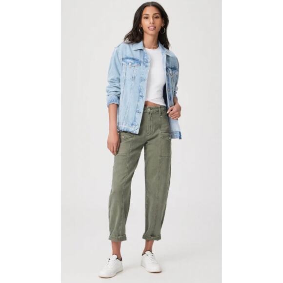 PAIGE | Pants & Jumpsuits | Paige Alexis High Rise Barrel Leg Cargo In ...